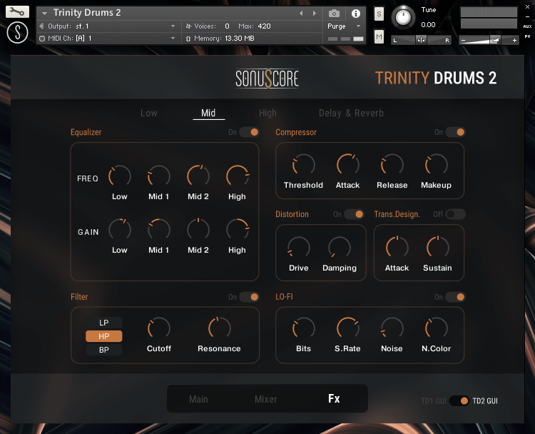 Sonuscore Trinity Drums 2 • PluginFox