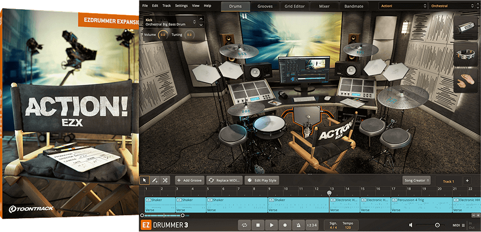 Toontrack EZX: Action! • PluginFox
