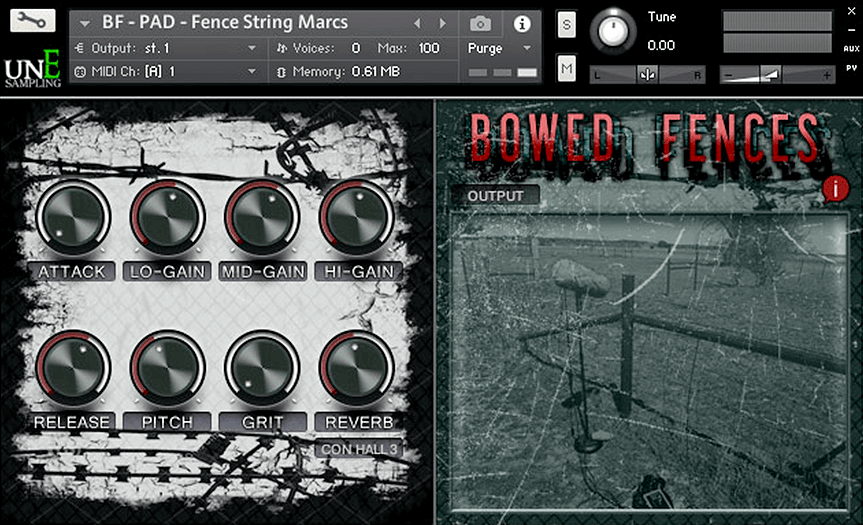 Unearthed Sampling Bowed Fences • PluginFox