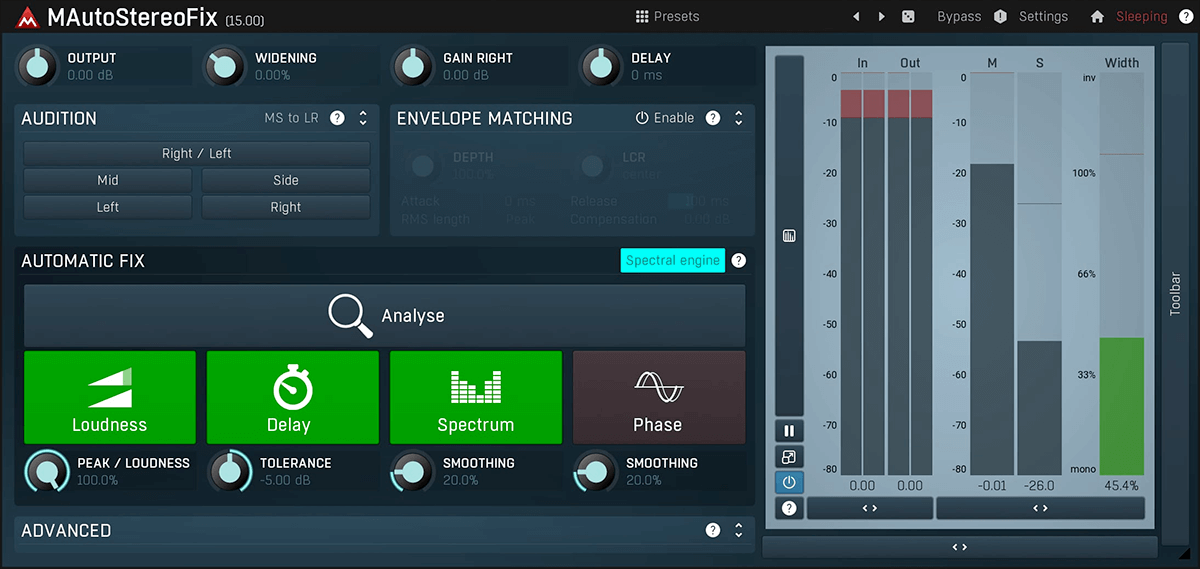 MeldaProduction MAutoStereoFix • PluginFox