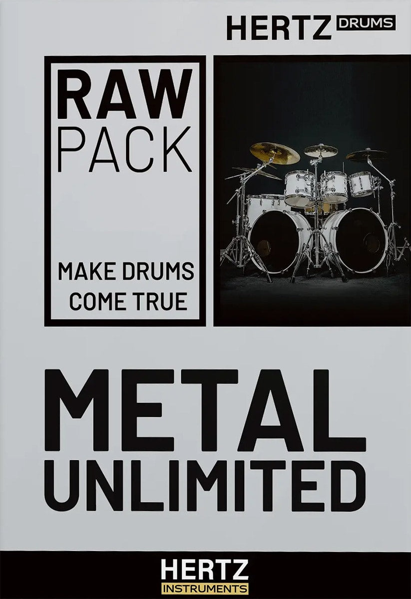 Hertz Instruments Hertz Drums Metal Unlimited Raw Pack • PluginFox