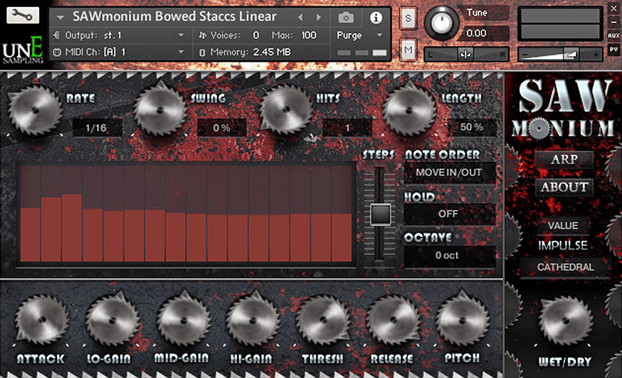 Unearthed Sampling Sawmonium • PluginFox